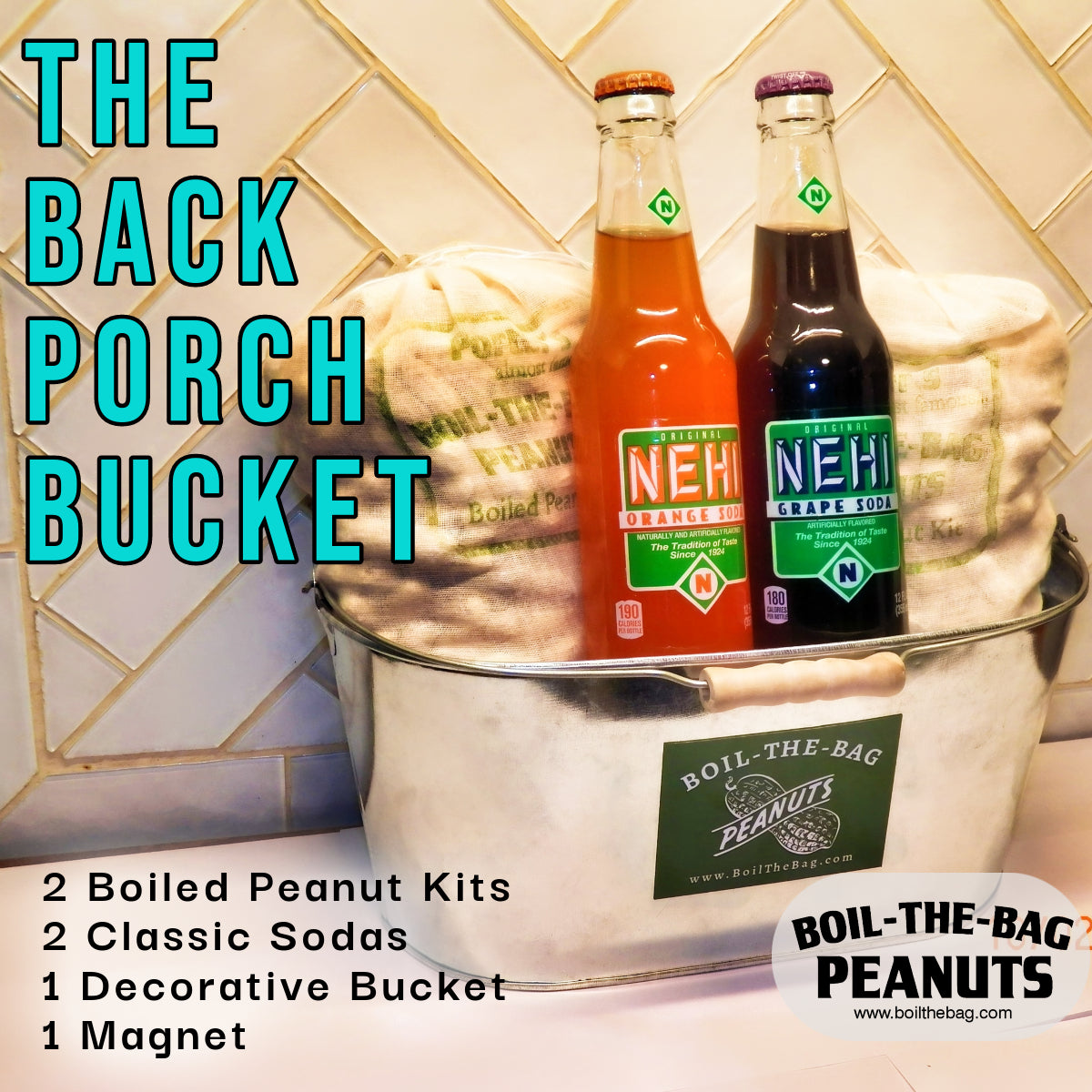 Boiled Peanuts Gift Buckets – Boil-The-Bag Peanuts