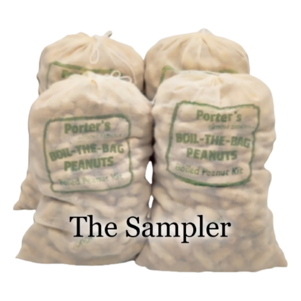 The Best Southern Boiled Peanuts - in a sampler pack - Boil-The-Bag Peanuts