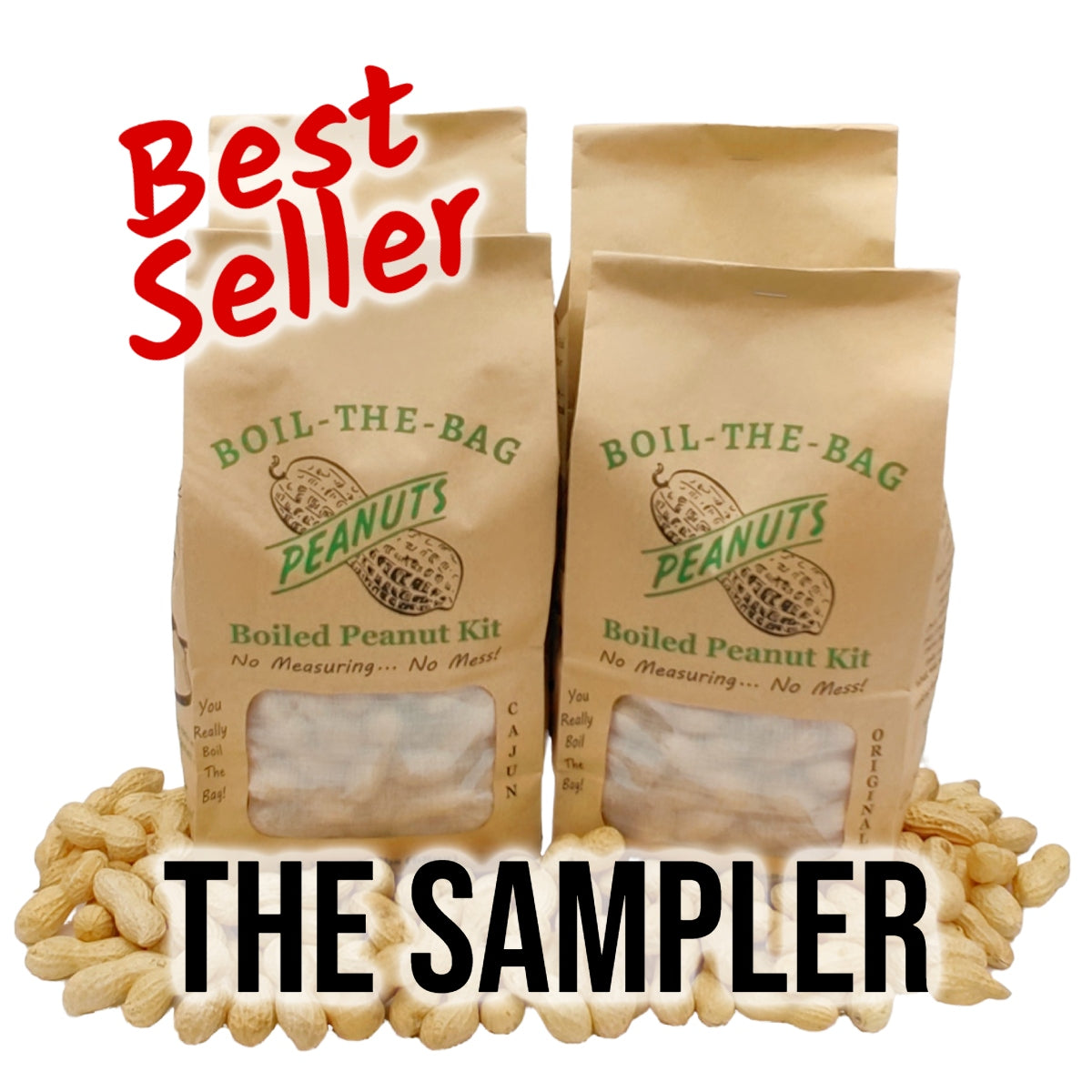 The Best Southern Boiled Peanuts - in a sampler pack – Boil-The-Bag Peanuts