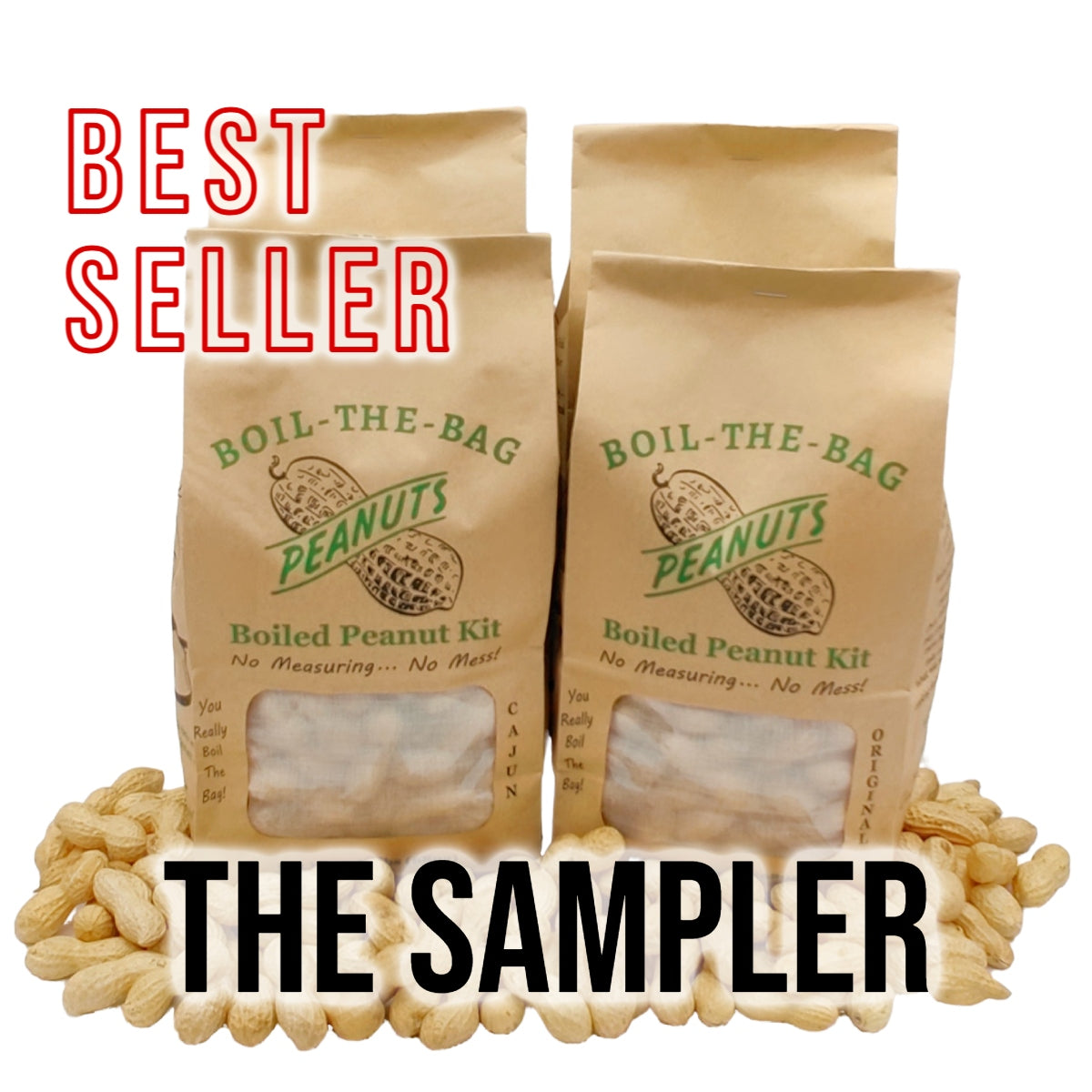 The Best Southern Boiled Peanuts - in a sampler pack – Boil-The-Bag Peanuts