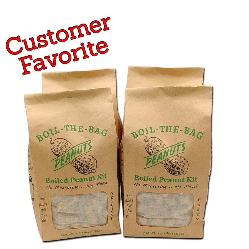 The Best Southern Boiled Peanuts - in a sampler pack – Boil-The-Bag Peanuts